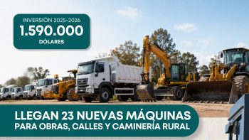 Más capacidad para hacer: llegan 23 nuevas máquinas para obras, calles ...